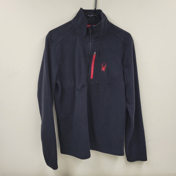 Spyder | Jackets & Coats | Mens Spyder Black Transport 4 Zip Fleece ...
